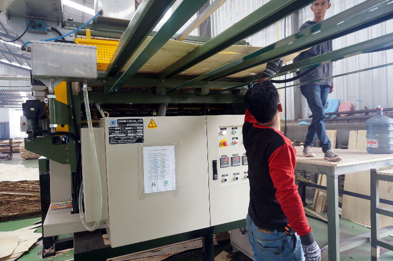 Veneer Core Builder (Veneer Composer) Installation at Lampung Indonesia ...